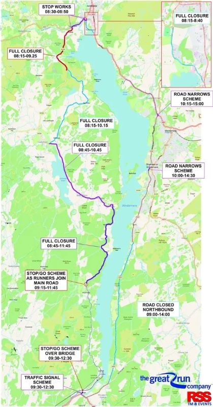 Roads closed for Windermere Marathon – cumbriacrack.com