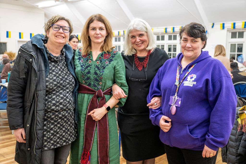 In pictures: Gathering to reflect on anniversary of Ukraine invasion ...