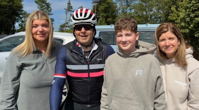 Cumbrian dad cycles 230-mile route inspired by son’s cancer treatment ...